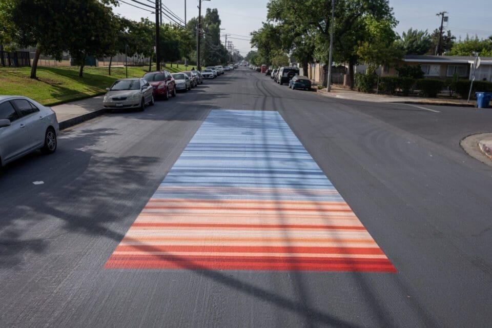 Solar-reflective paint reduces soaring temperatures in Los Angeles