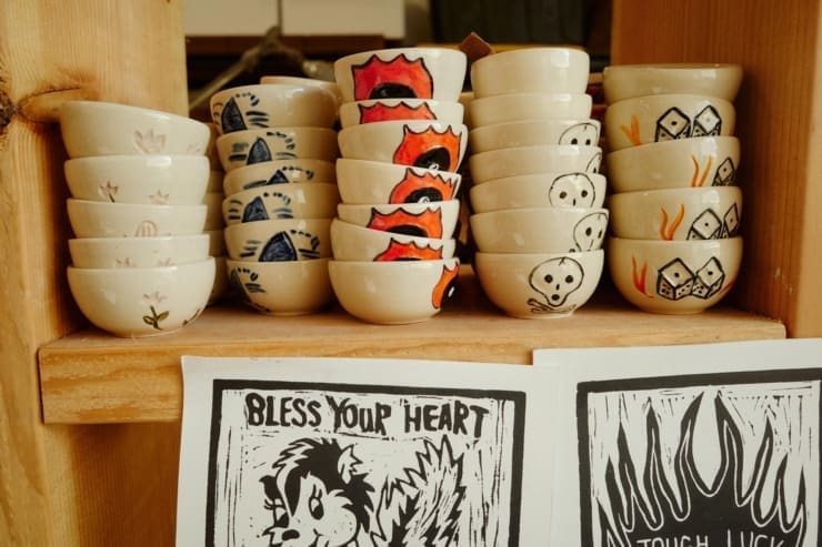 Daniel Dooreck LA ceramics studio - Americana-inspired designs